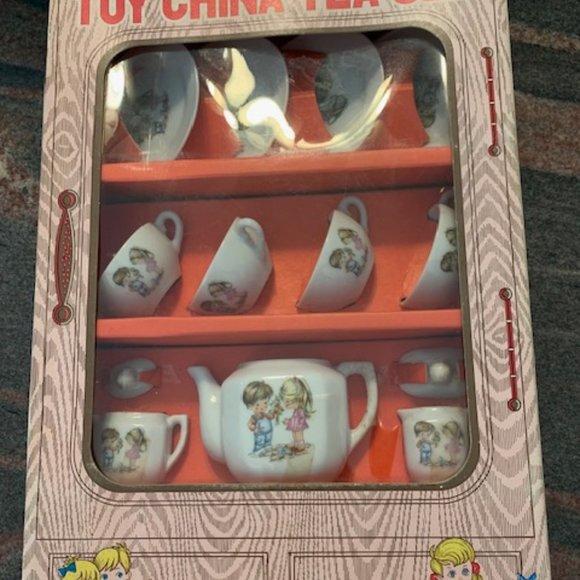 Toys | Vintage Toy China Tea Set 17 Pieces | Poshmark